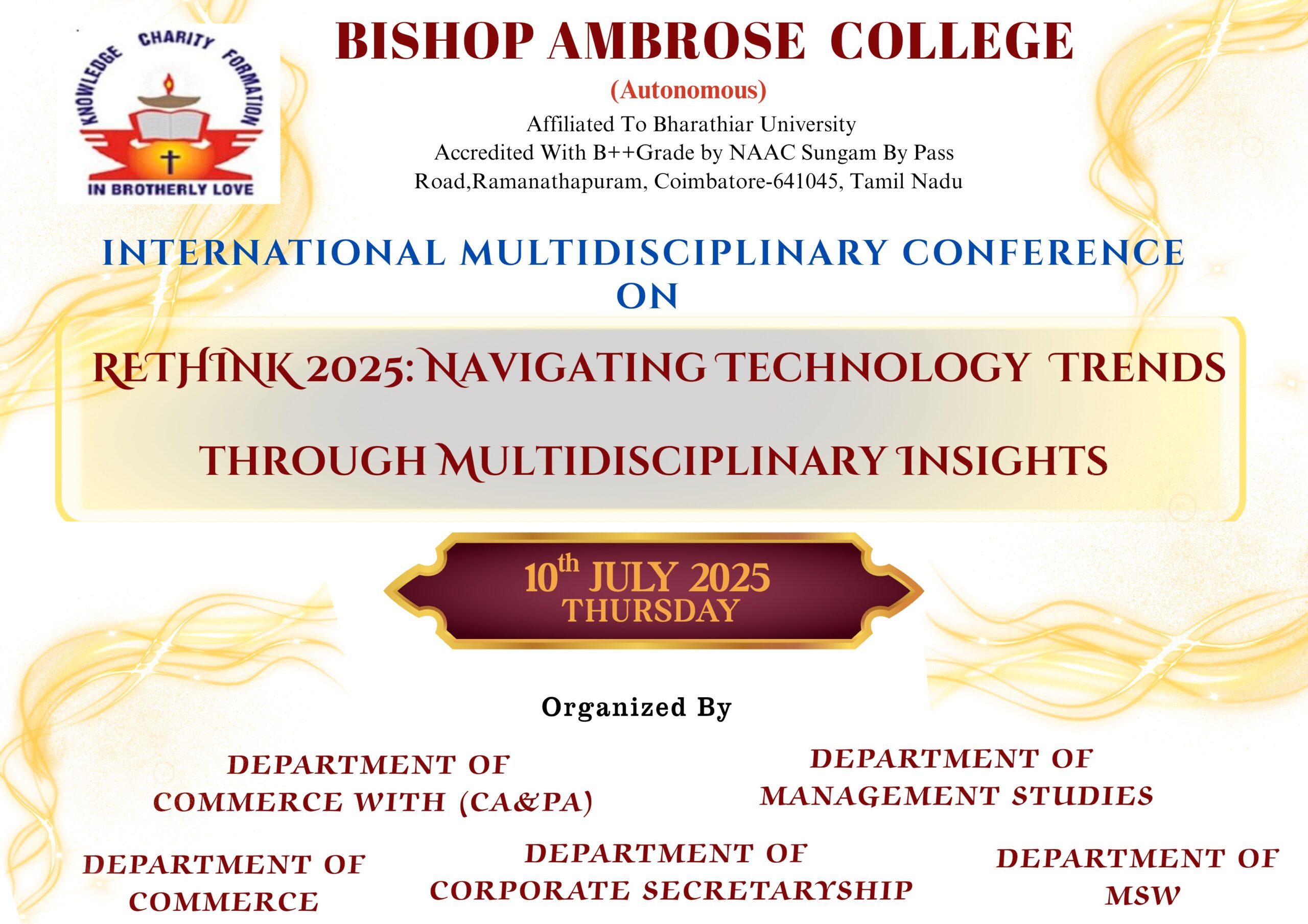 International Multidisciplinary Conference 2025 Theme: Rethink 2025 ...